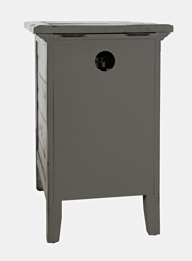 Rustic Shores Stone Power Chairside Table | Old Cannery Furniture