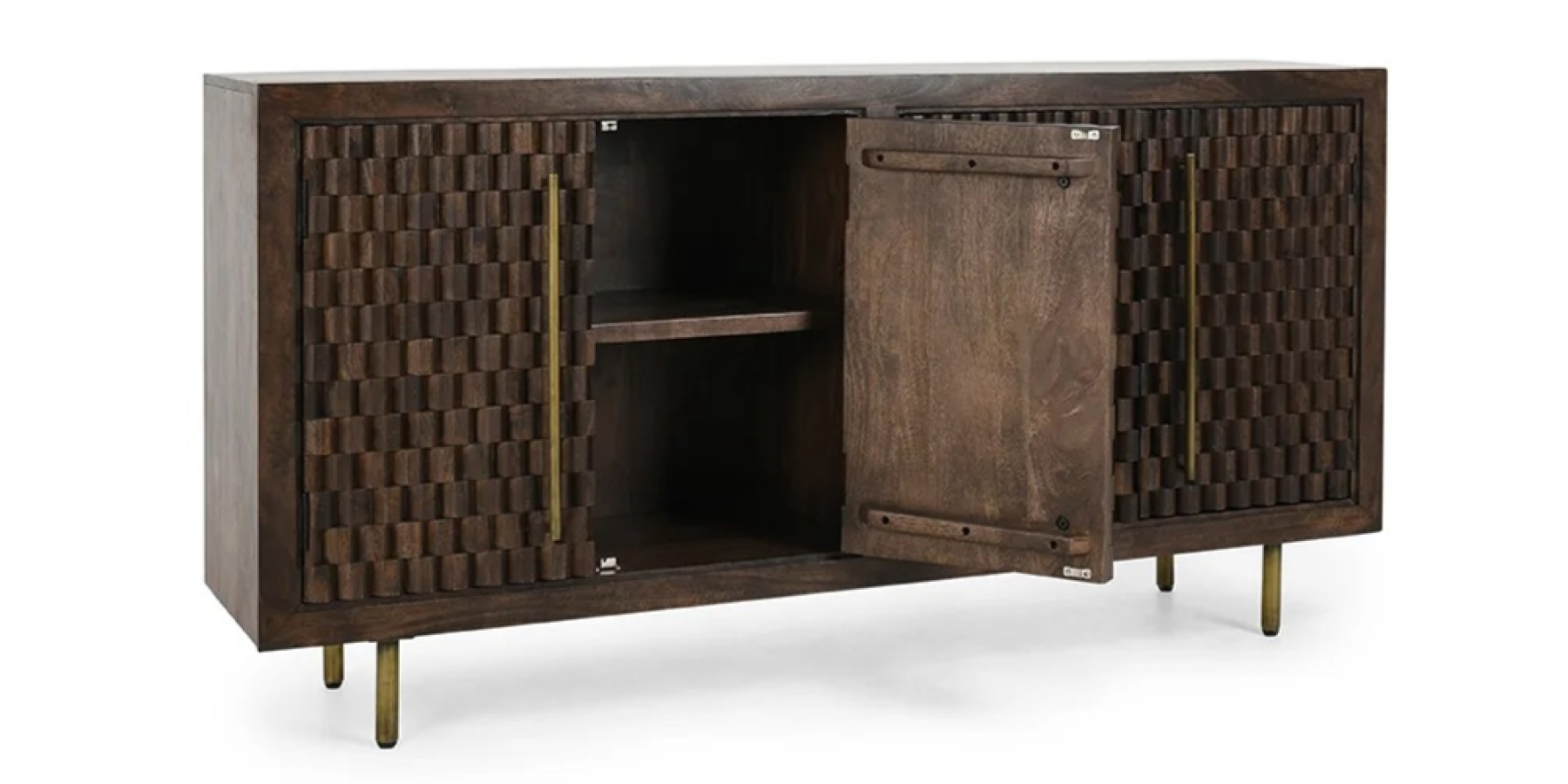 Norwood Mango Wood 4-Door Buffet | Old Cannery Furniture