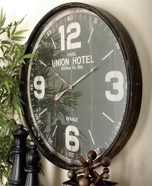 Paris Union Hotel Wall Clock | Old Cannery Furniture